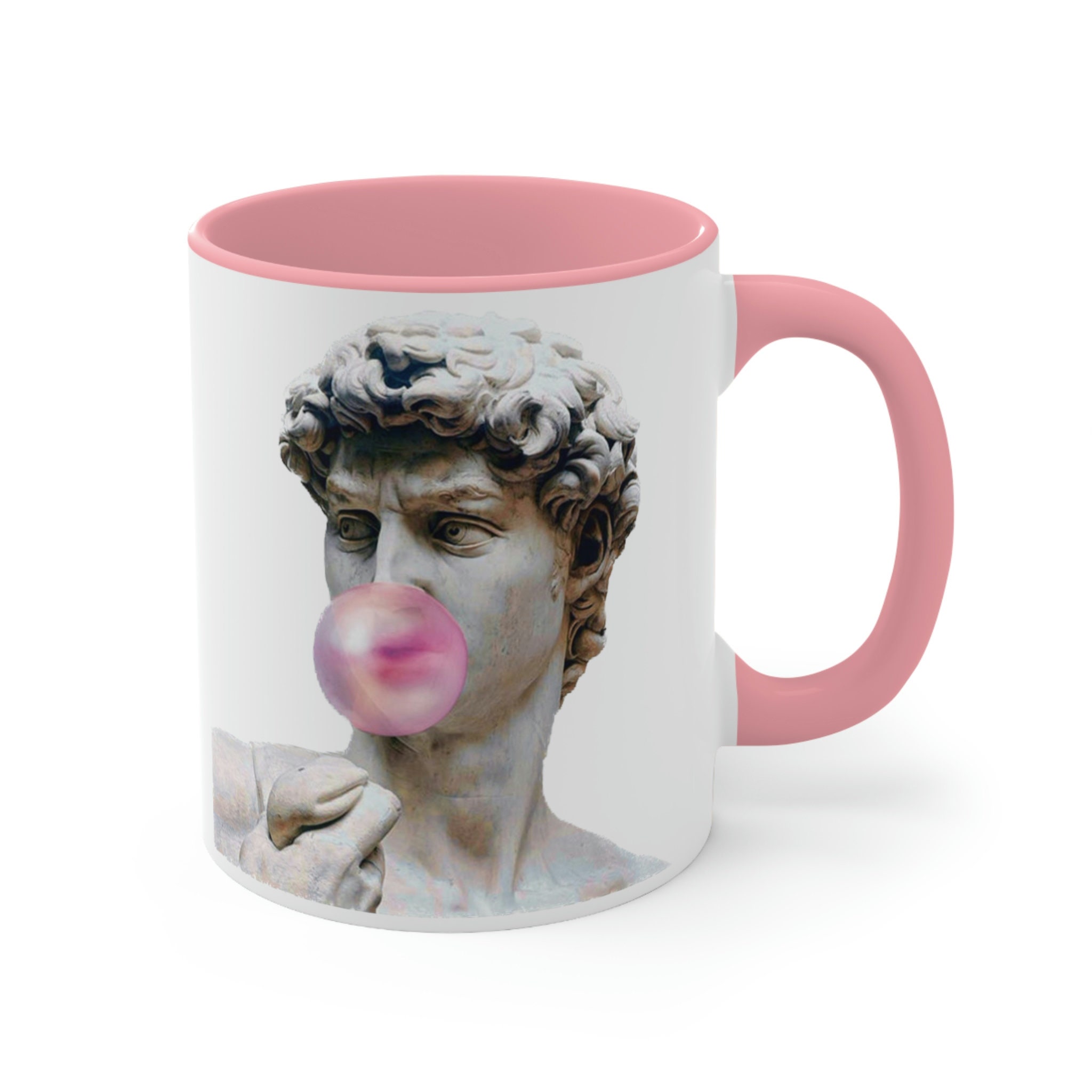 Michelangelo David Statue Bubblegum Mug, Cute Mug Aesthetic, Mug ...
