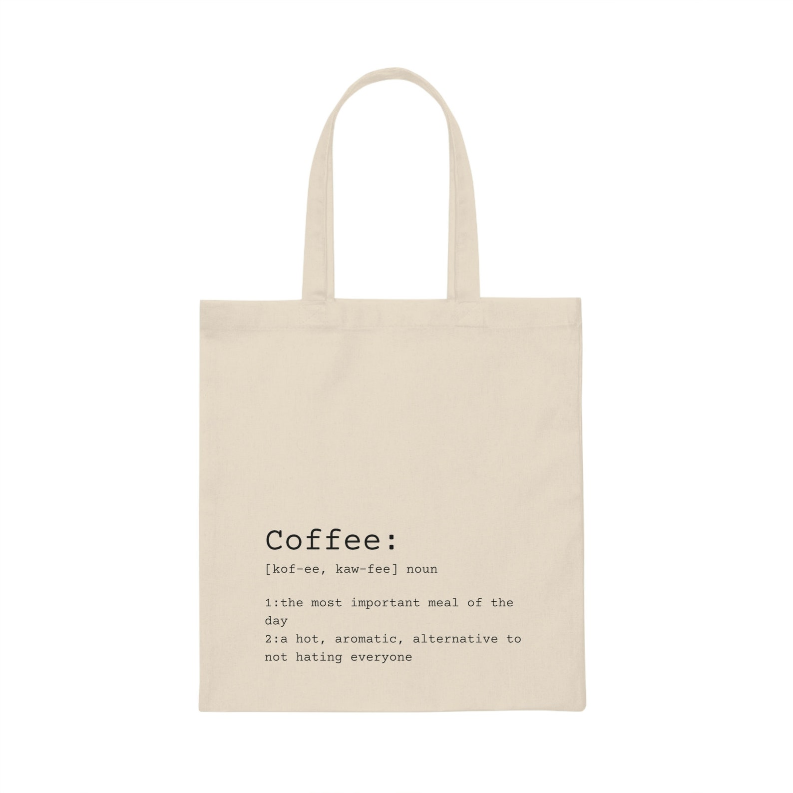 Coffee Definition Canvas Tote Bag, Totes Bag Aesthetic, Totes Bags ...