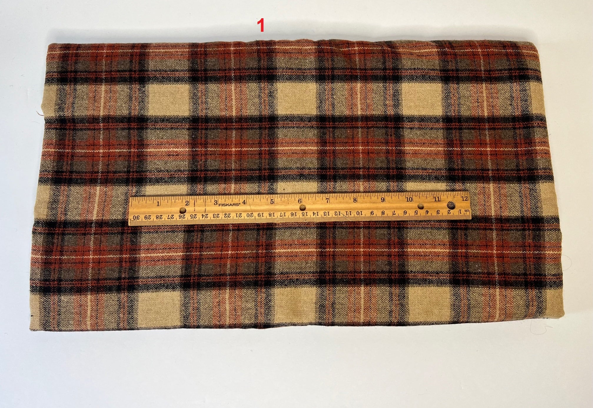 Plaid Wool Blend Fabric Cut by the Yard and Remnant Many Colors to ...