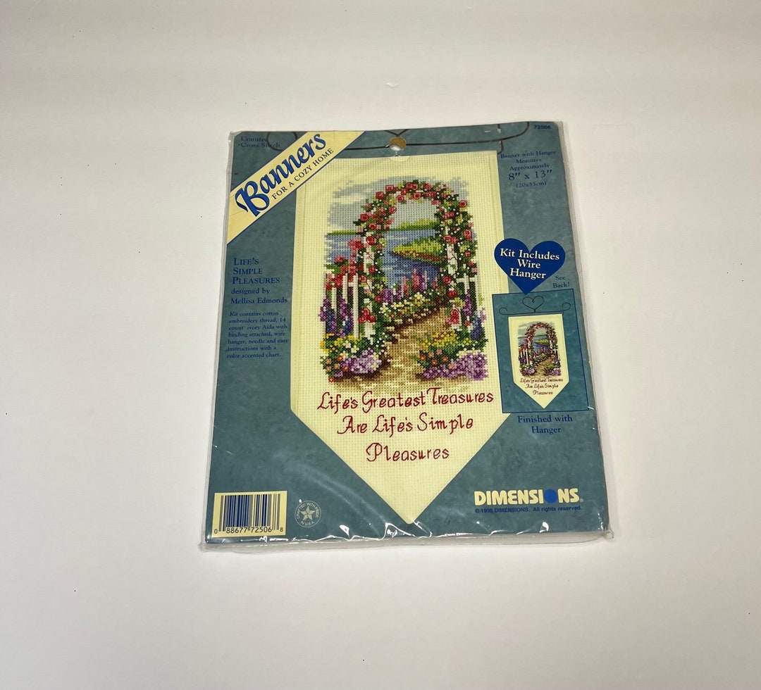 Dimensions Banner's for Cozy Home Counted Cross Stitch Kit 72506 life's ...