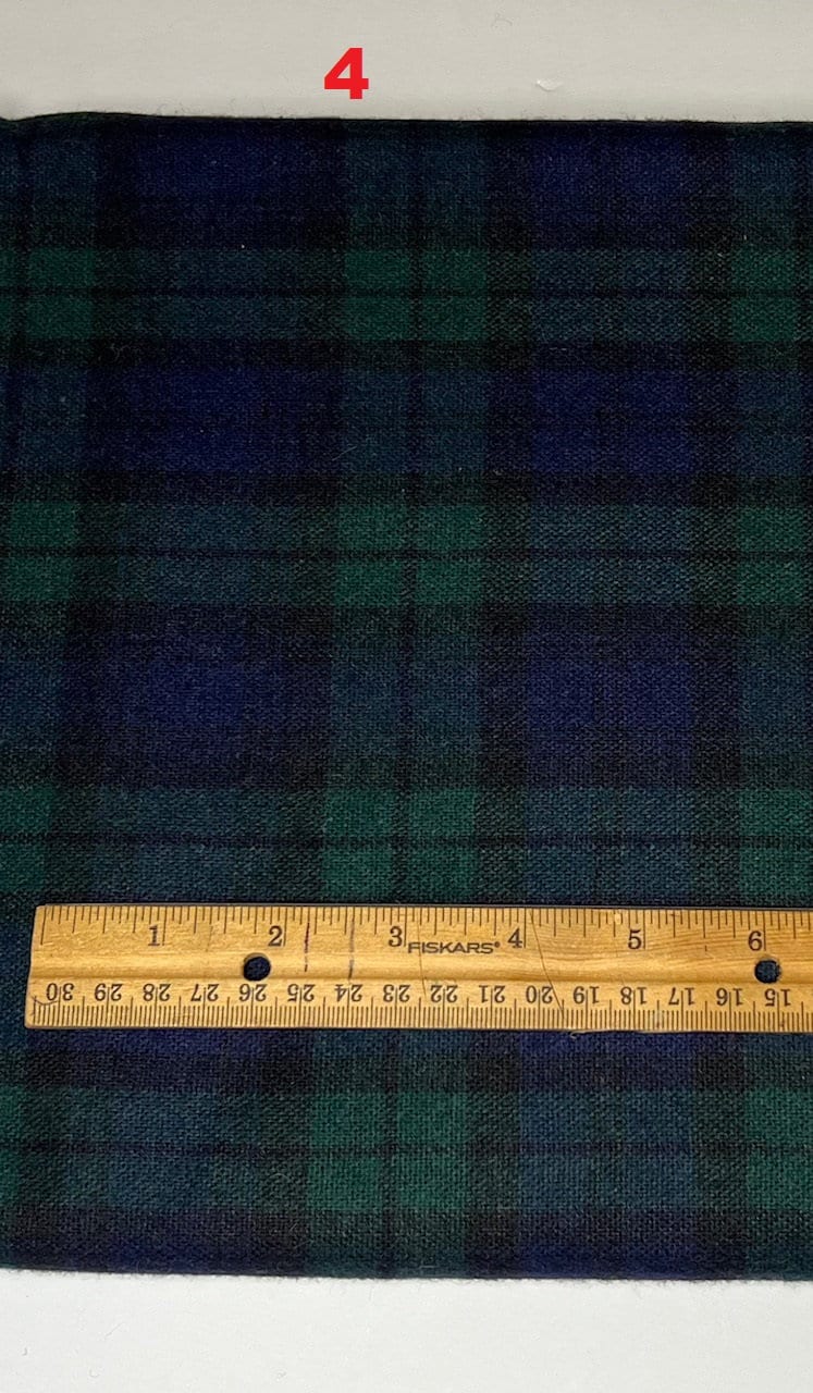 Plaid Wool Blend Fabric Cut by the Yard and Remnant Many - Etsy