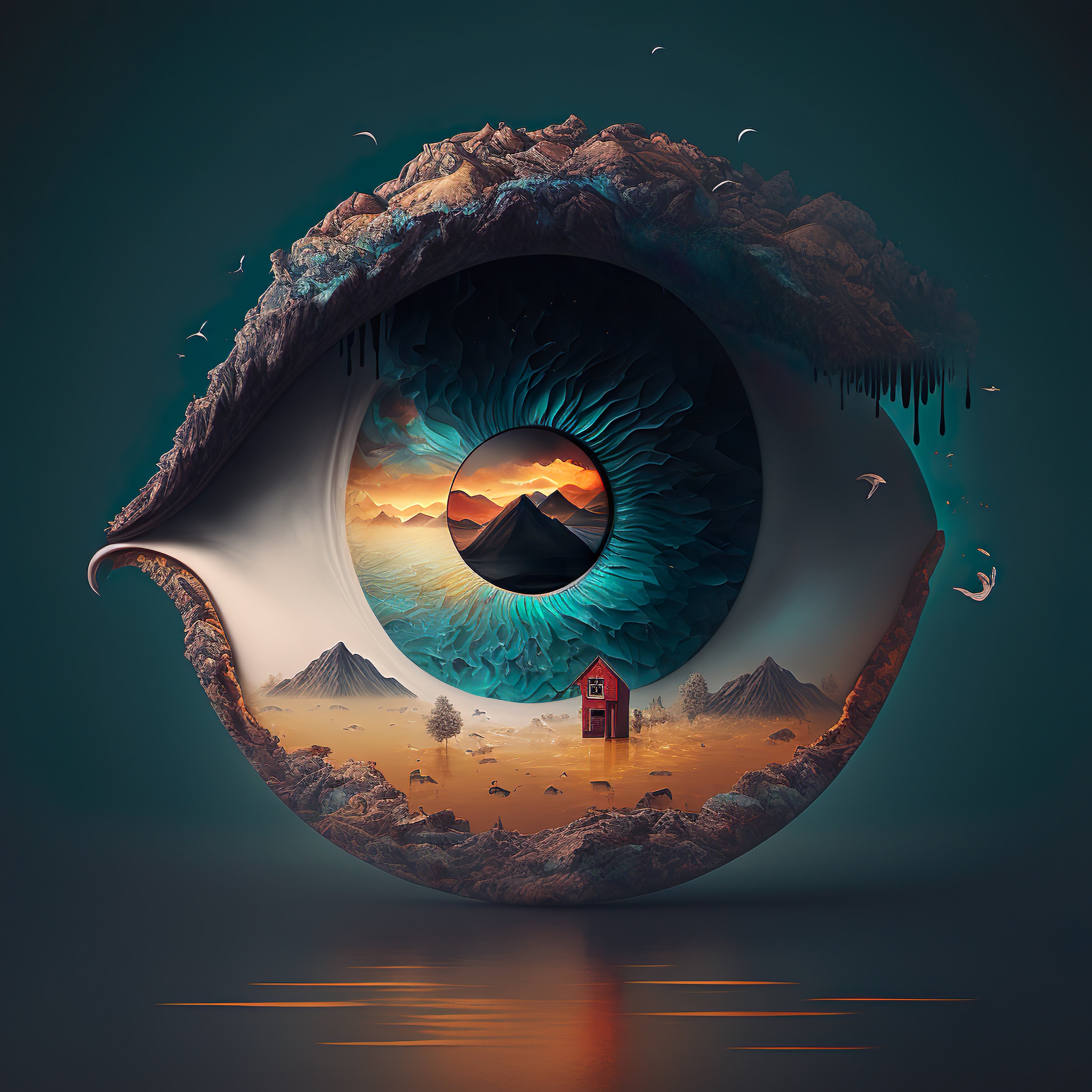 Surreal Ai Art 19 AI Art Painting by AI Prints AI Generated - Etsy México