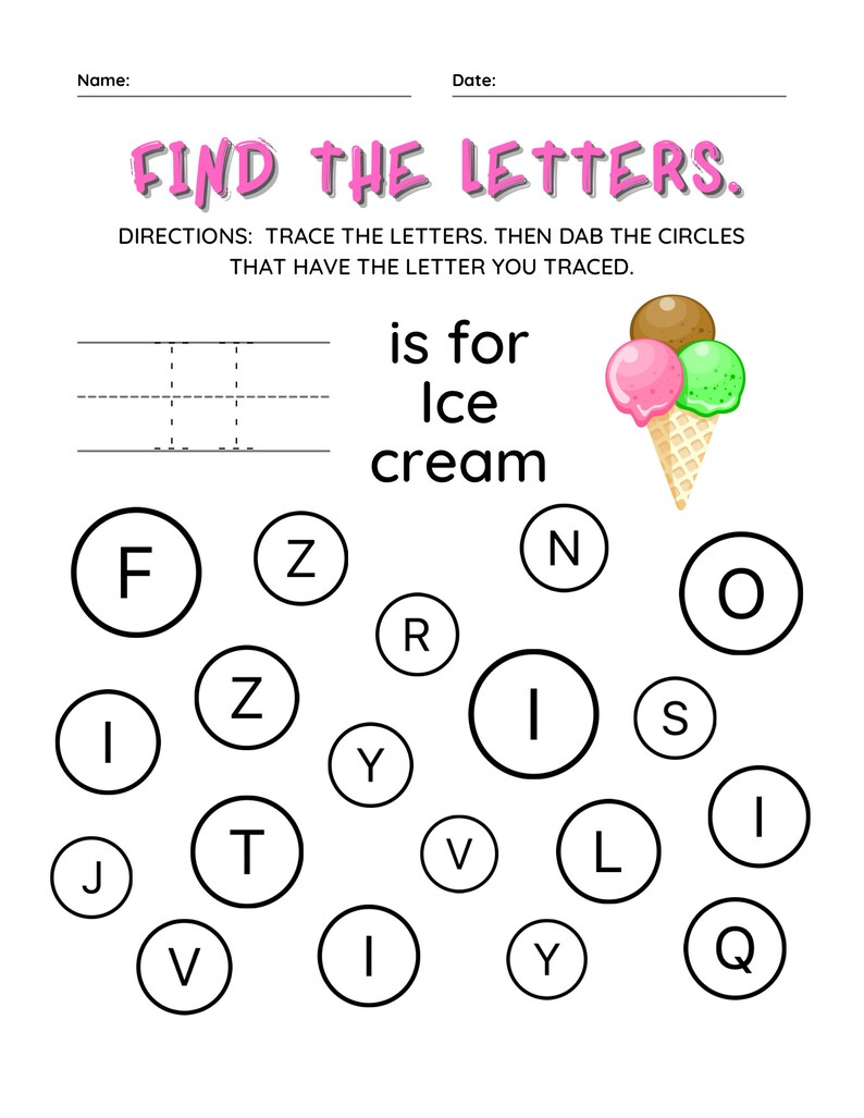 Alphabet Dab It Worksheets, ABC26 Page Dab It ...