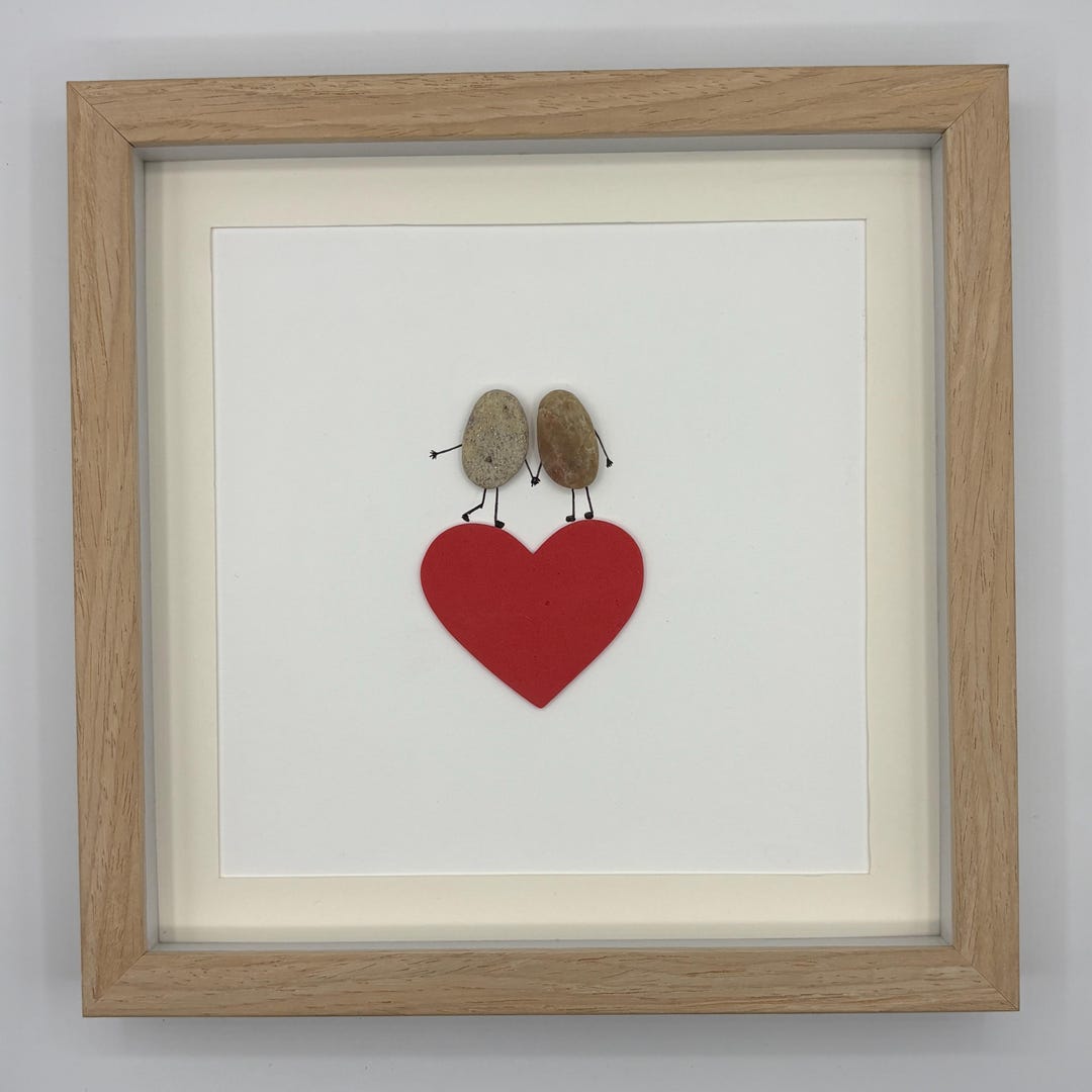 Potato Pebble People in Love – Valentine’s Day Pebble Art – Great Gift ...