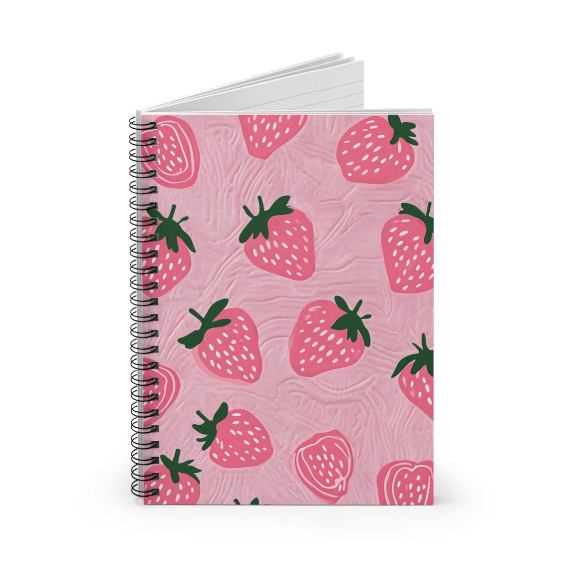 Strawberry Spiral Notebook, Cute Fruit Stationery, Back to School ...