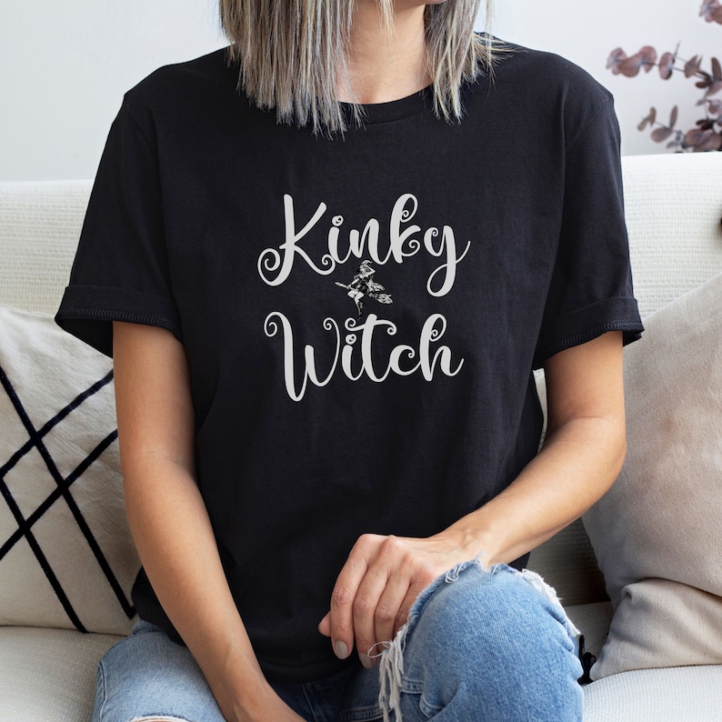 Kinky Witch Halloween T-shirt Dom Sub Goth Gothic Shirt Personalised ...