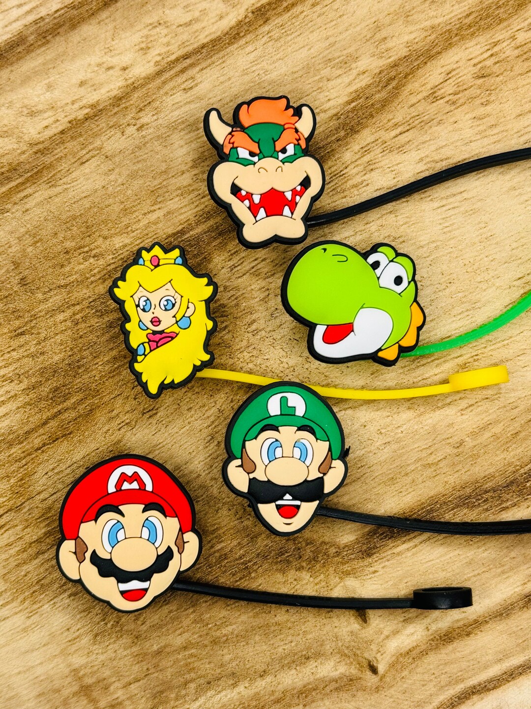 Peaches Crew Straw Topper Set of 5 | Tumbler Accessory | Gamer Gift - Etsy