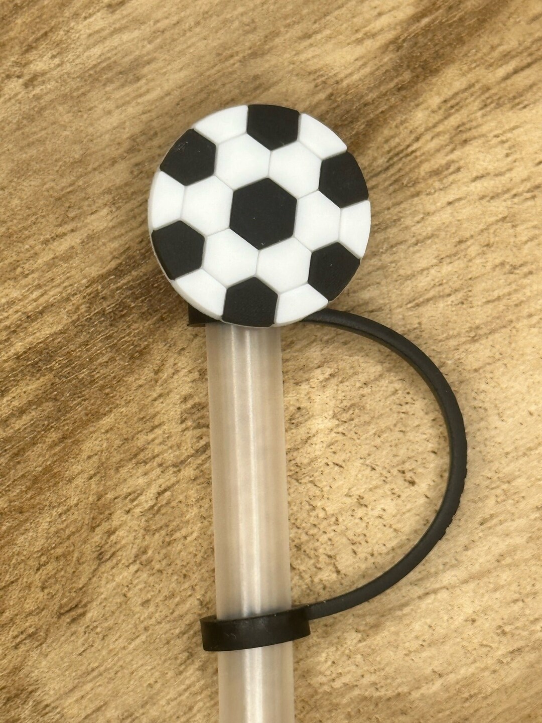 Soccer Ball Straw Topper - Etsy