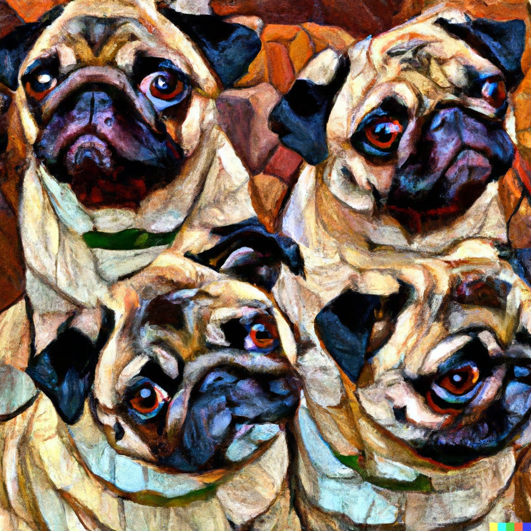 Four Pugs Cube 3 - Etsy
