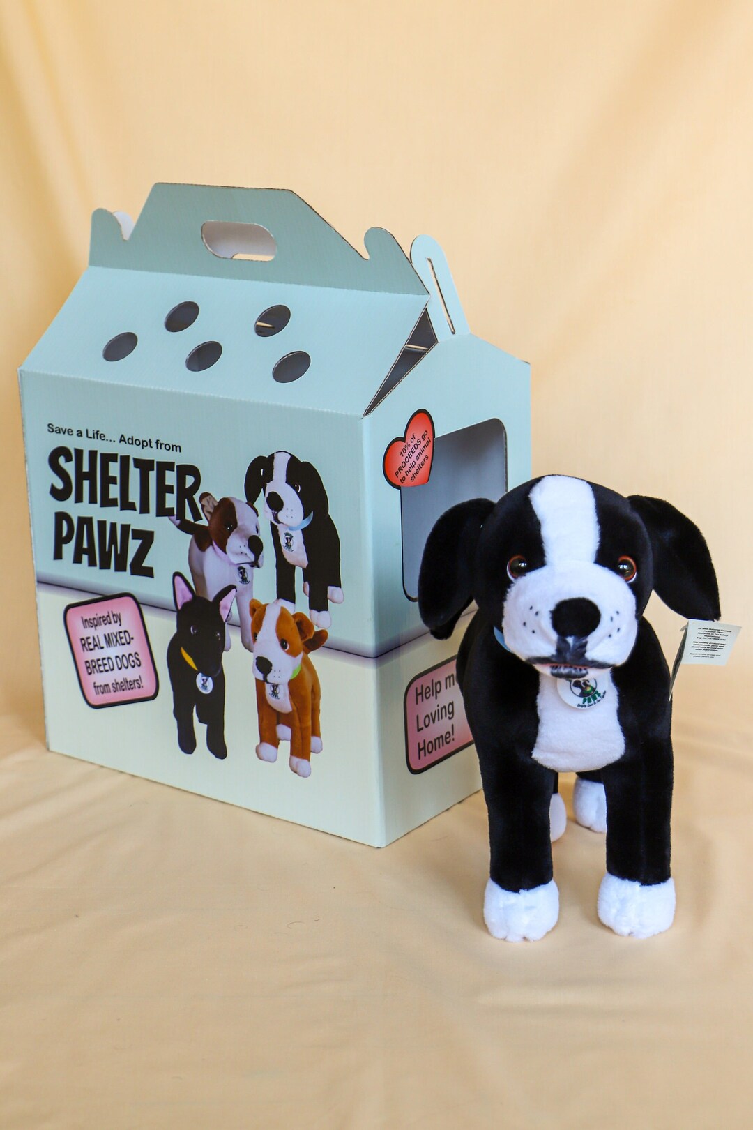 Jem the Plush Rescue Pup | Mixed-breed Stuffed Animal Dog Toy (adoption ...