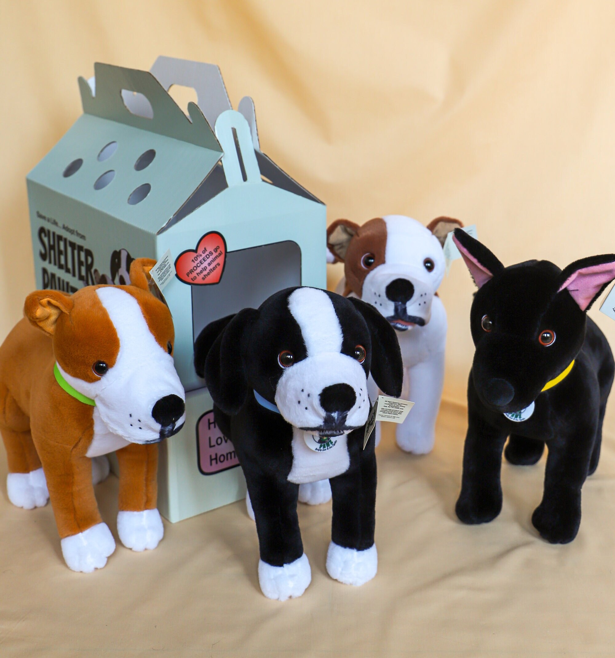 Shelter Pawz Toy Stuffed Animal Rex Mixed-breed Plush Dog - Etsy