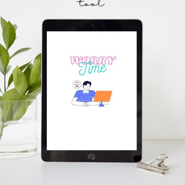 Worry Time Worksheet - Etsy