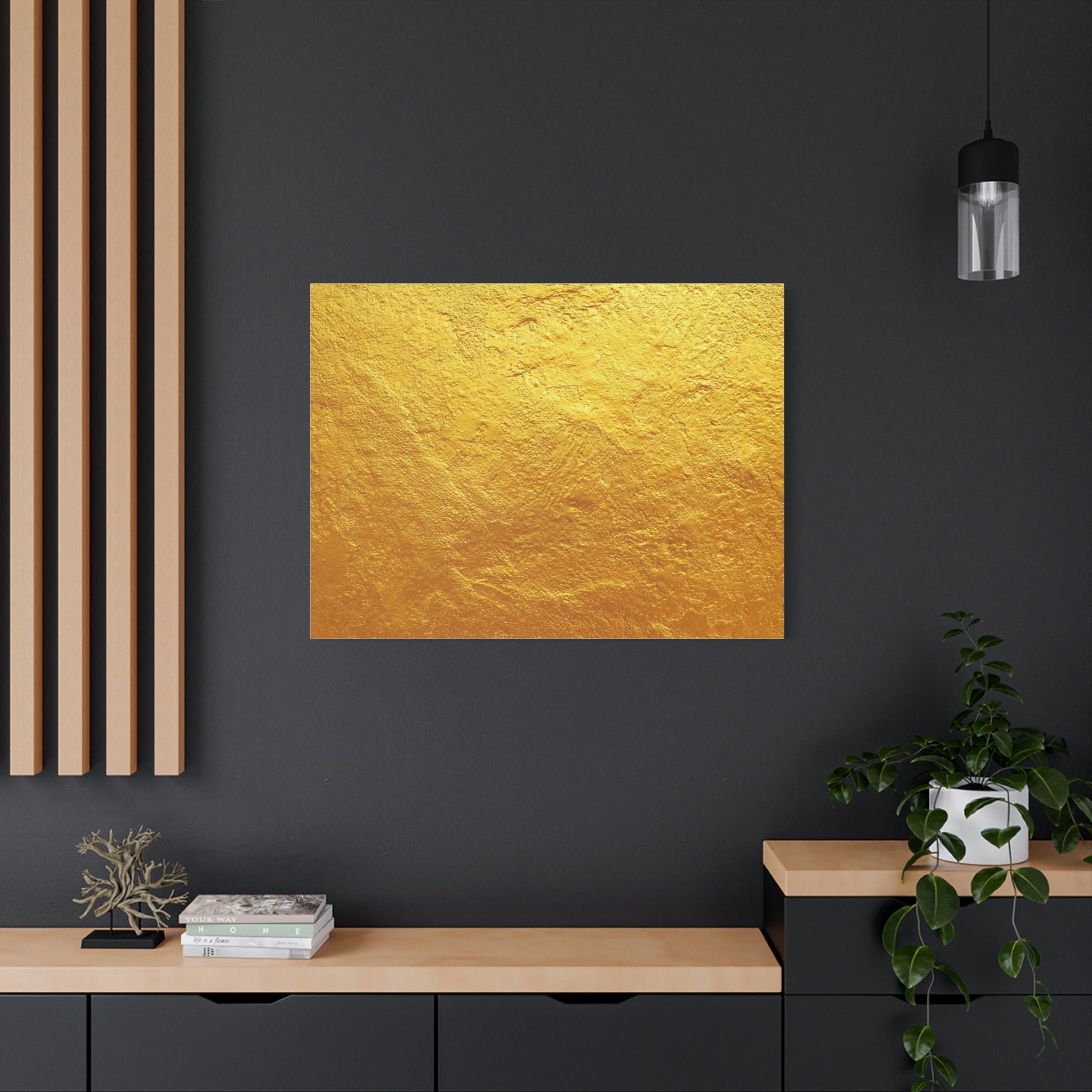 Pure Gold Wall Art 1.25", Wall Art Canvas, Wall Print Canvas - Etsy
