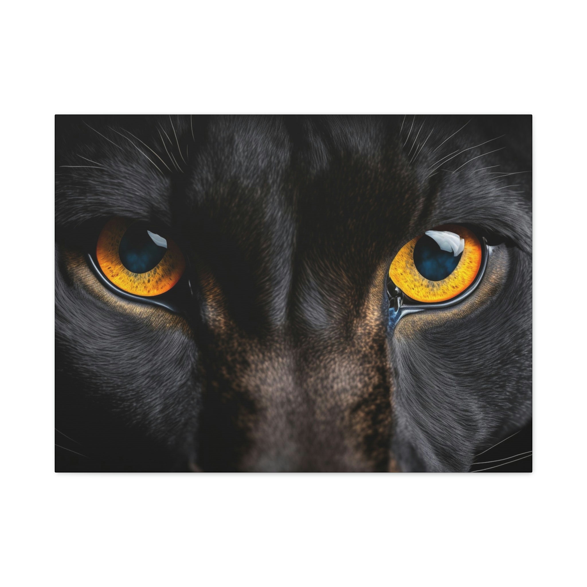 Hunter's Eyes, Lion Wall Art, Living Room Canvas Art, Stretched, 1.25 ...