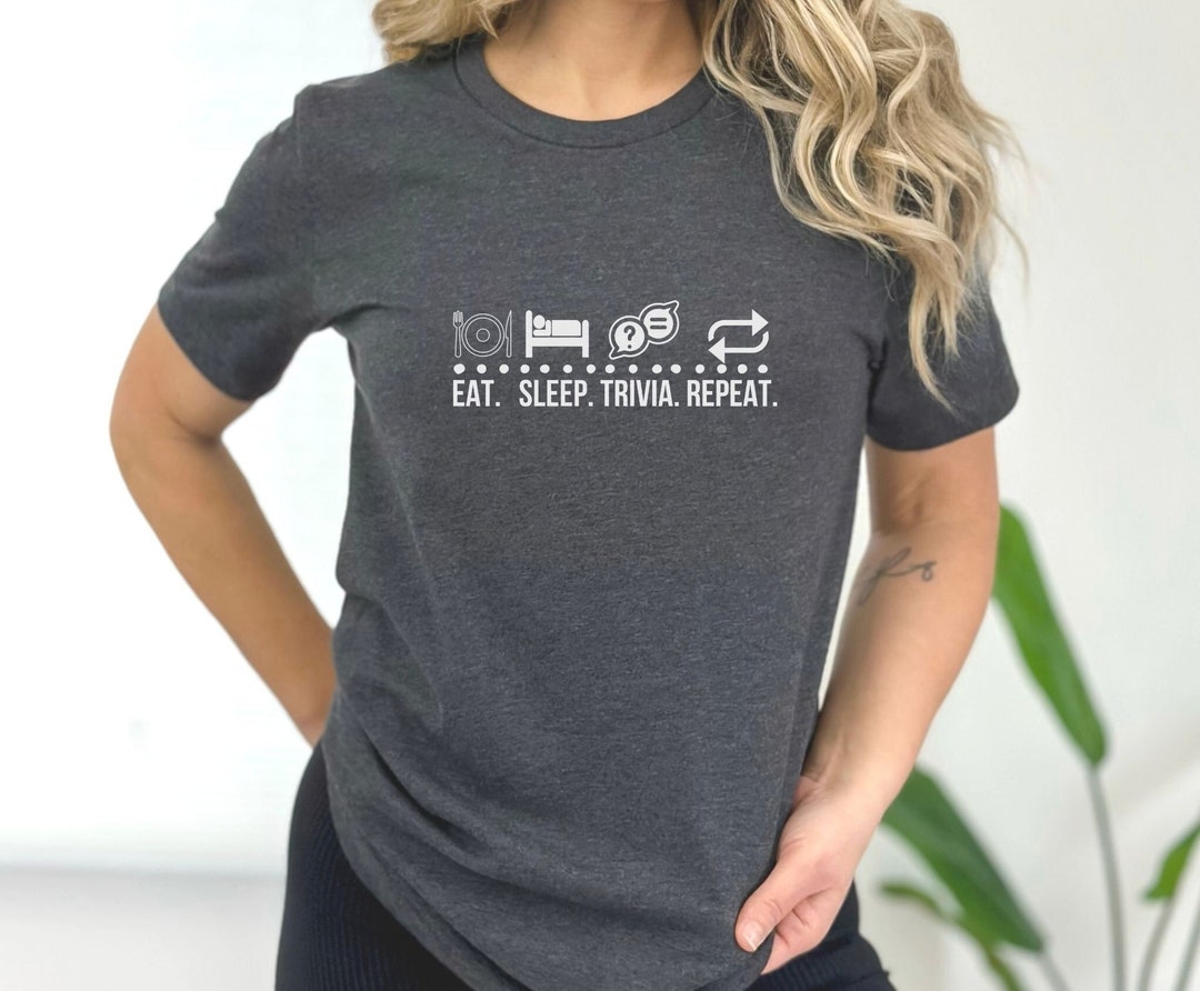 Cute Trivia Game Shirt, Graphic Trivia T-shirt, Funny Unisex Trivia ...