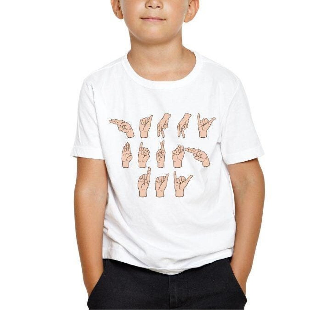 Personalized Kids Sign Language Birthday Shirts, Girls Princess Sign ...