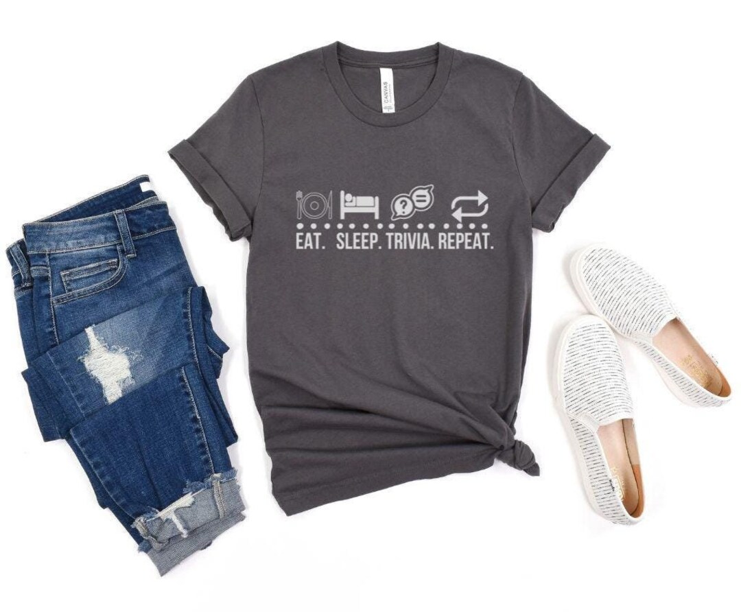 Cute Trivia Game Shirt, Graphic Trivia T-shirt, Funny Unisex Trivia ...