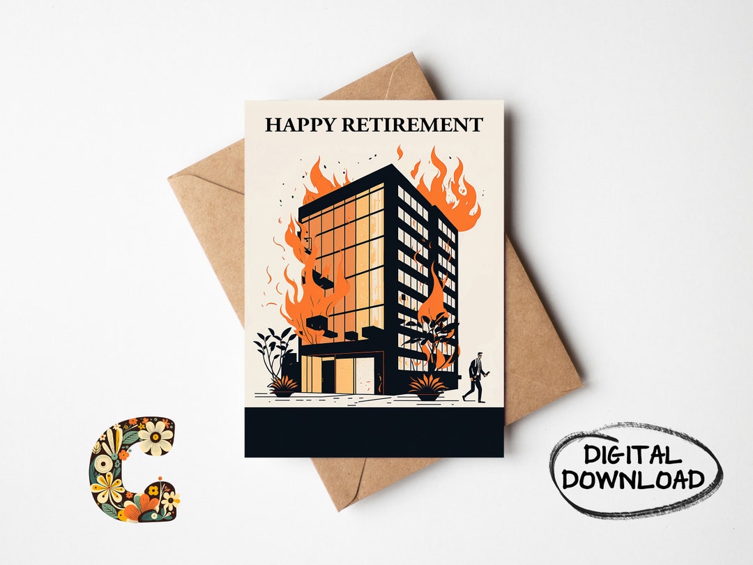 Printable Retirement Card, Funny, Greeting Card, Retirement ...