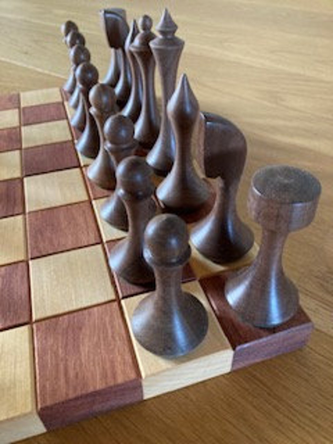 Chess Pieces, Joc D'escacs Fish, Chess Pieces, With Wood Box, With Caixa De Fusta, With Wooden ...