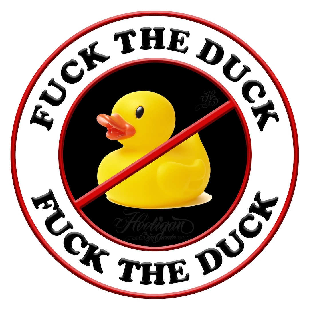 No Ducks | Don’t Duck Me Duck Sticker | Duck Cult | Decal | Funny Decal ...
