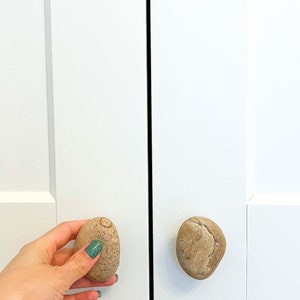 Rock Knobs, Drawer Pulls, Cabinet Knob, Sea Stone Knob, Sea Stone ...