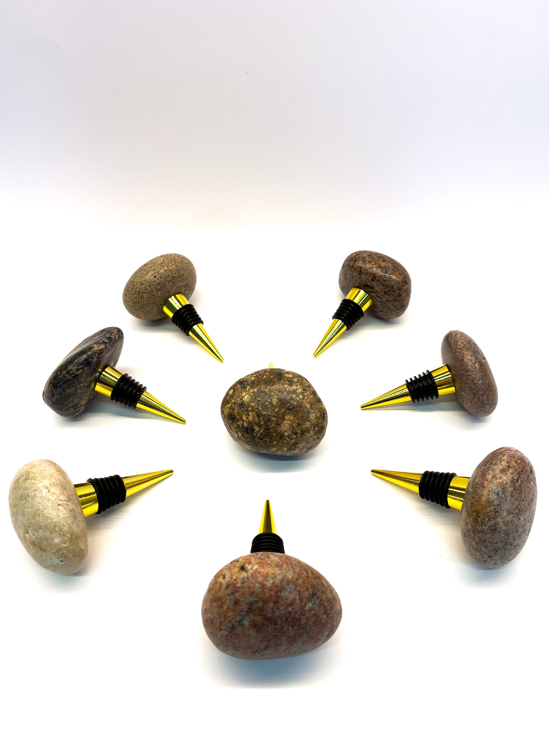 Wine Bottle Stopper, Wine Stopper, Bottle Stopper, Rock Bottle Stopper ...