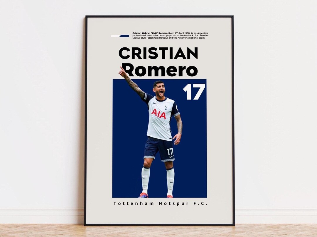 Cristian Romero Poster, Football Player Poster, Cristian Romero Print ...