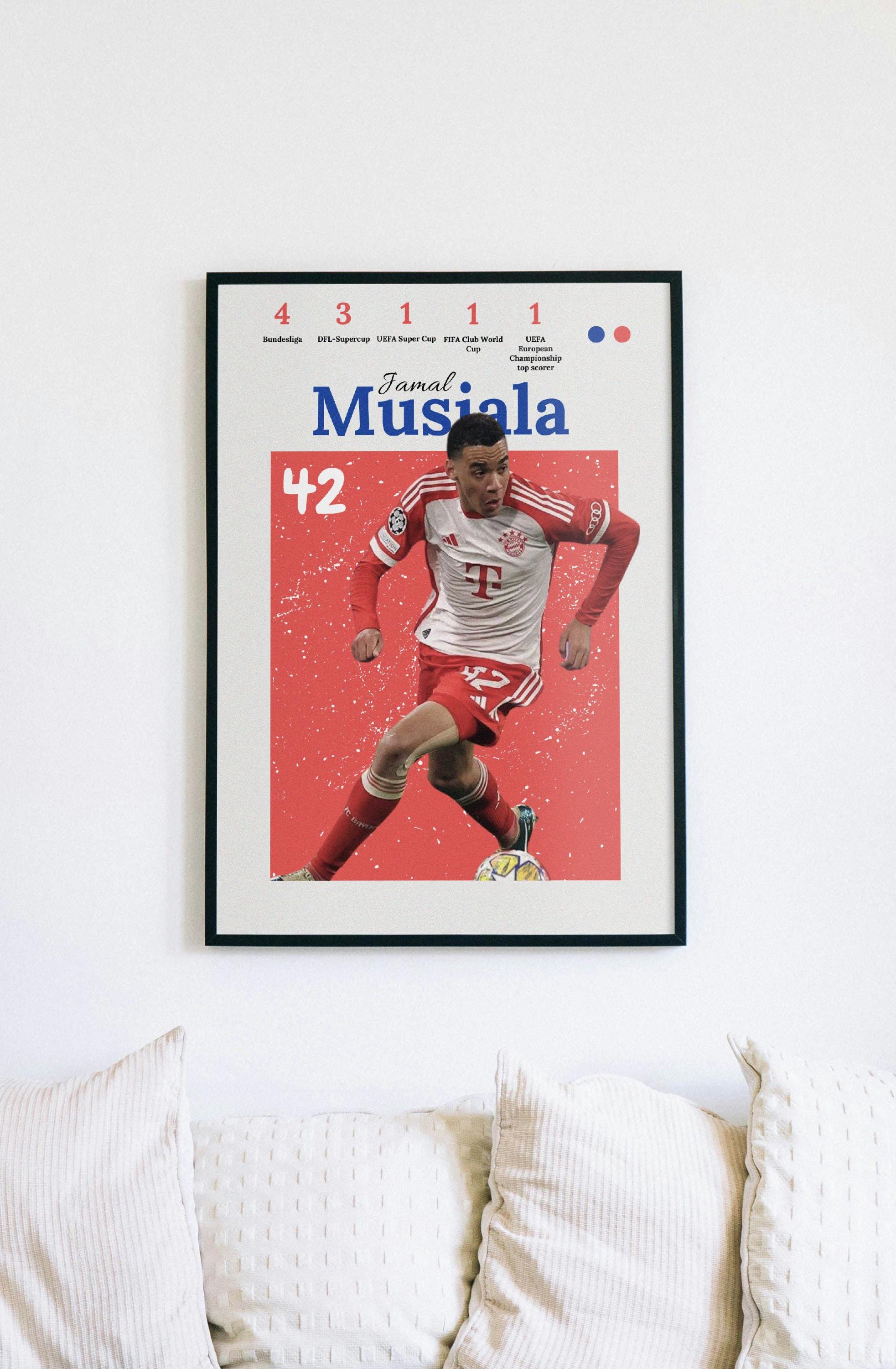 Jamal Musiala Print, Jamal Musiala Poster, Sports Poster, Soccer Wall ...