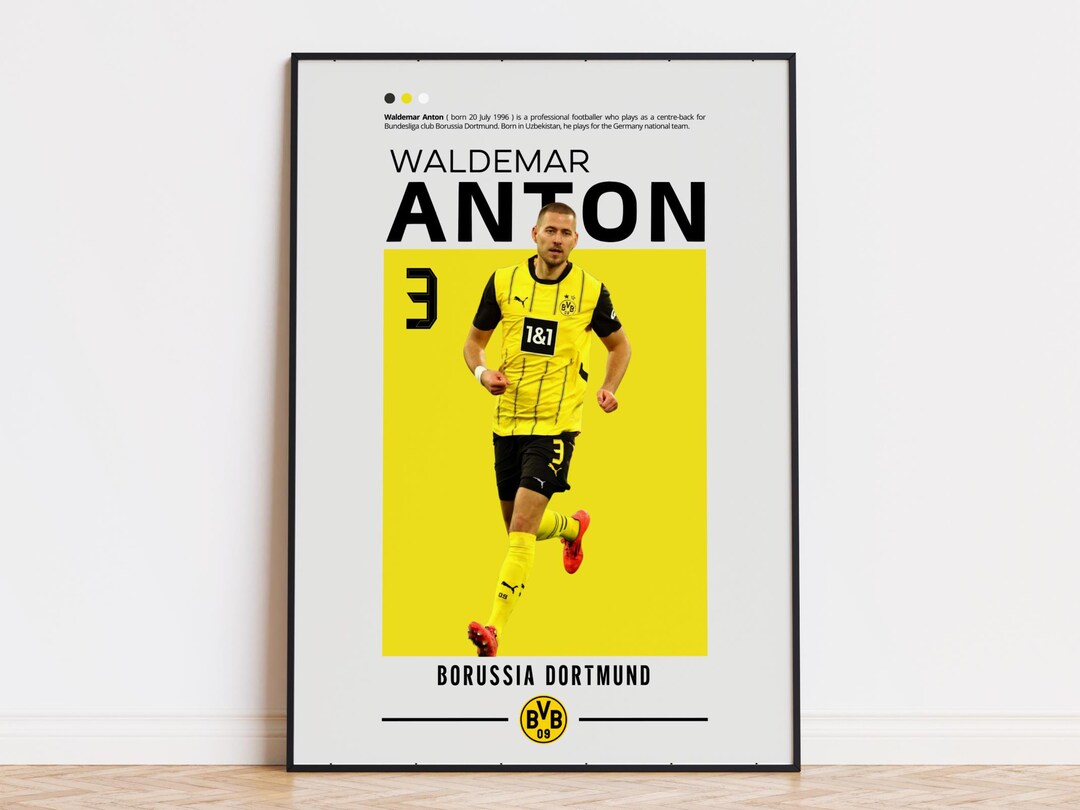 Waldemar Anton Poster, Borussia Dortmund Poster, Anton Print, Sports ...