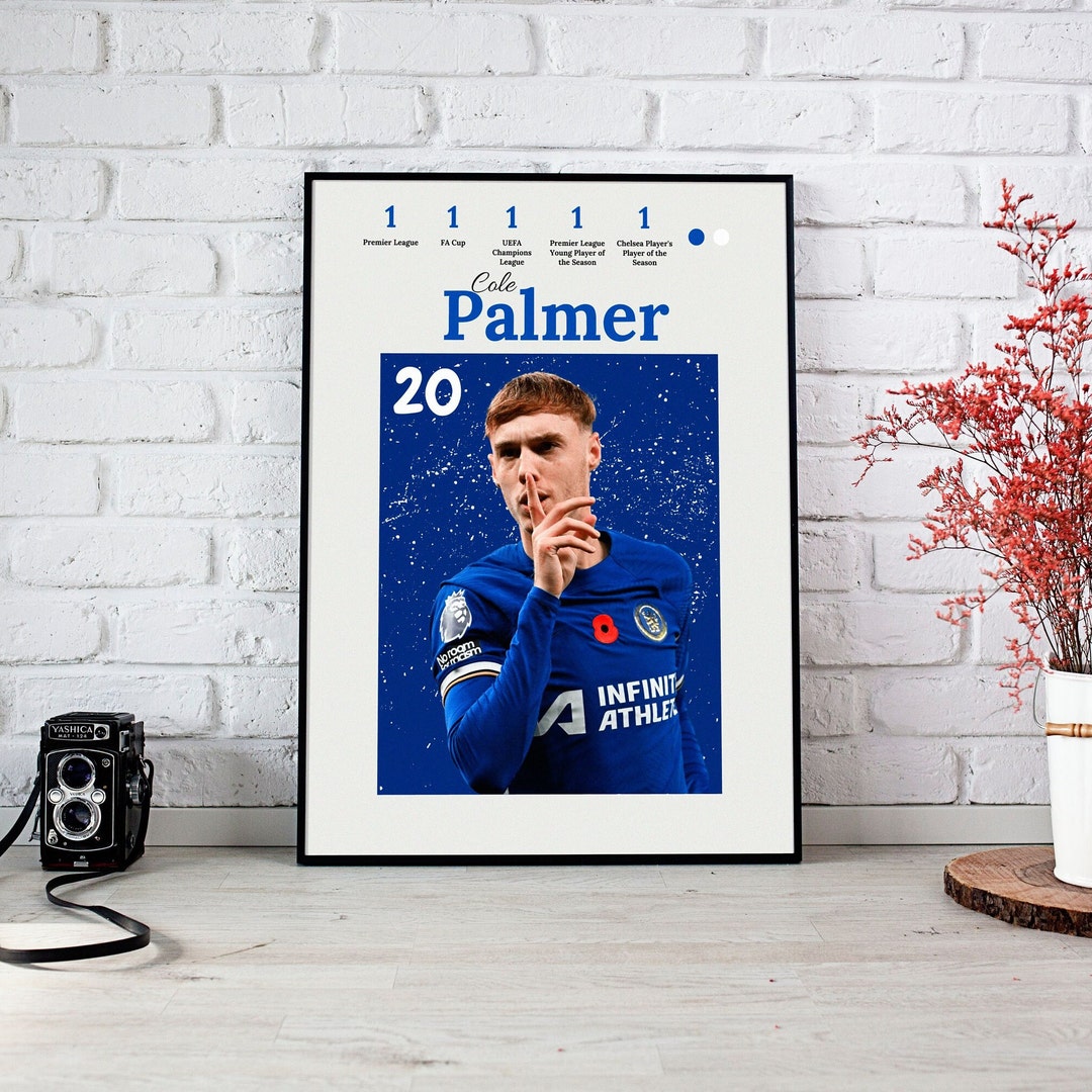 Cole Palmer Print, Cole Palmer Poster, Sports Poster, Premier League ...