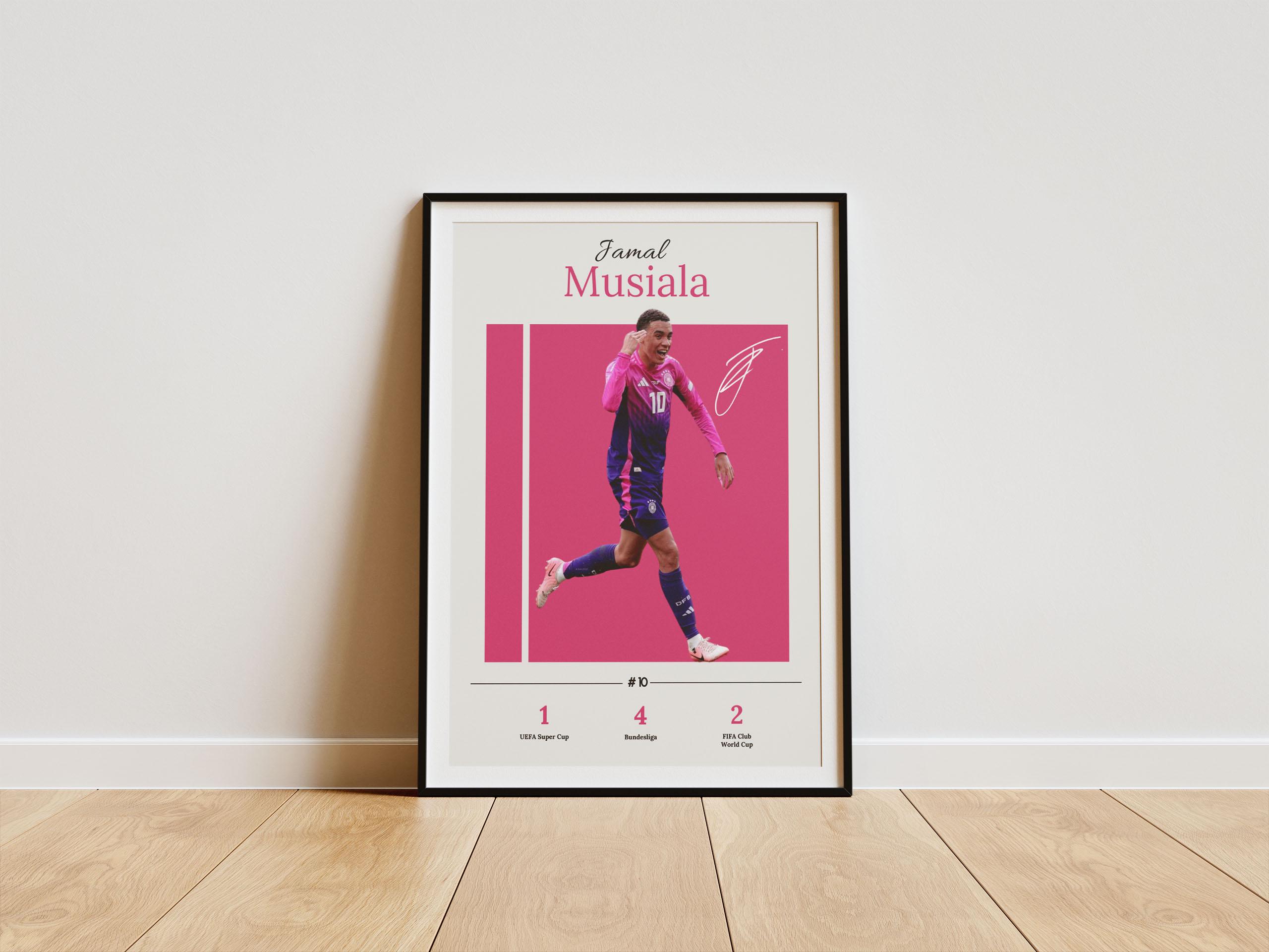 Jamal Musiala Print, Jamal Musiala Poster, Sports Poster, Soccer Wall ...