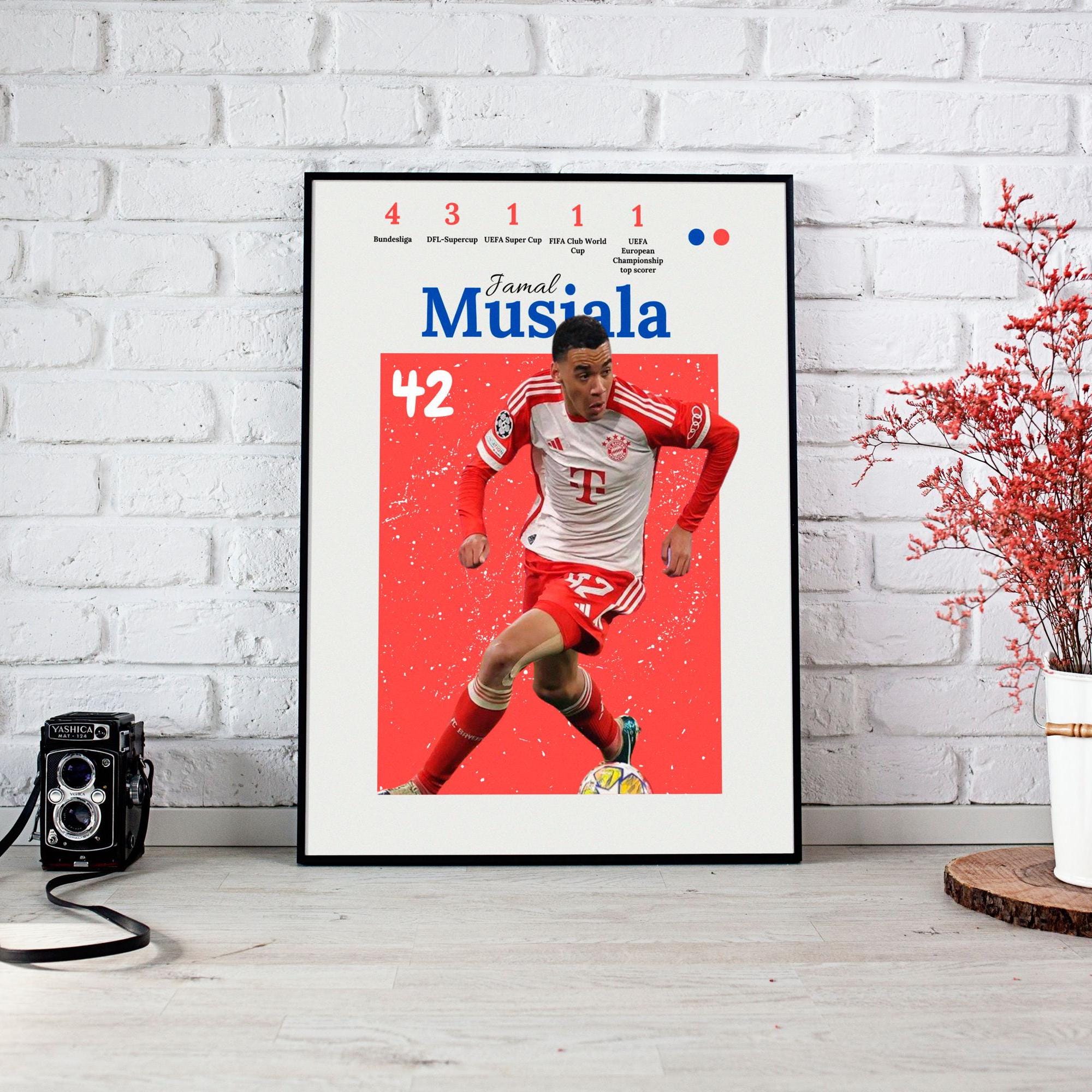 Jamal Musiala Print, Jamal Musiala Poster, Sports Poster, Soccer Wall ...