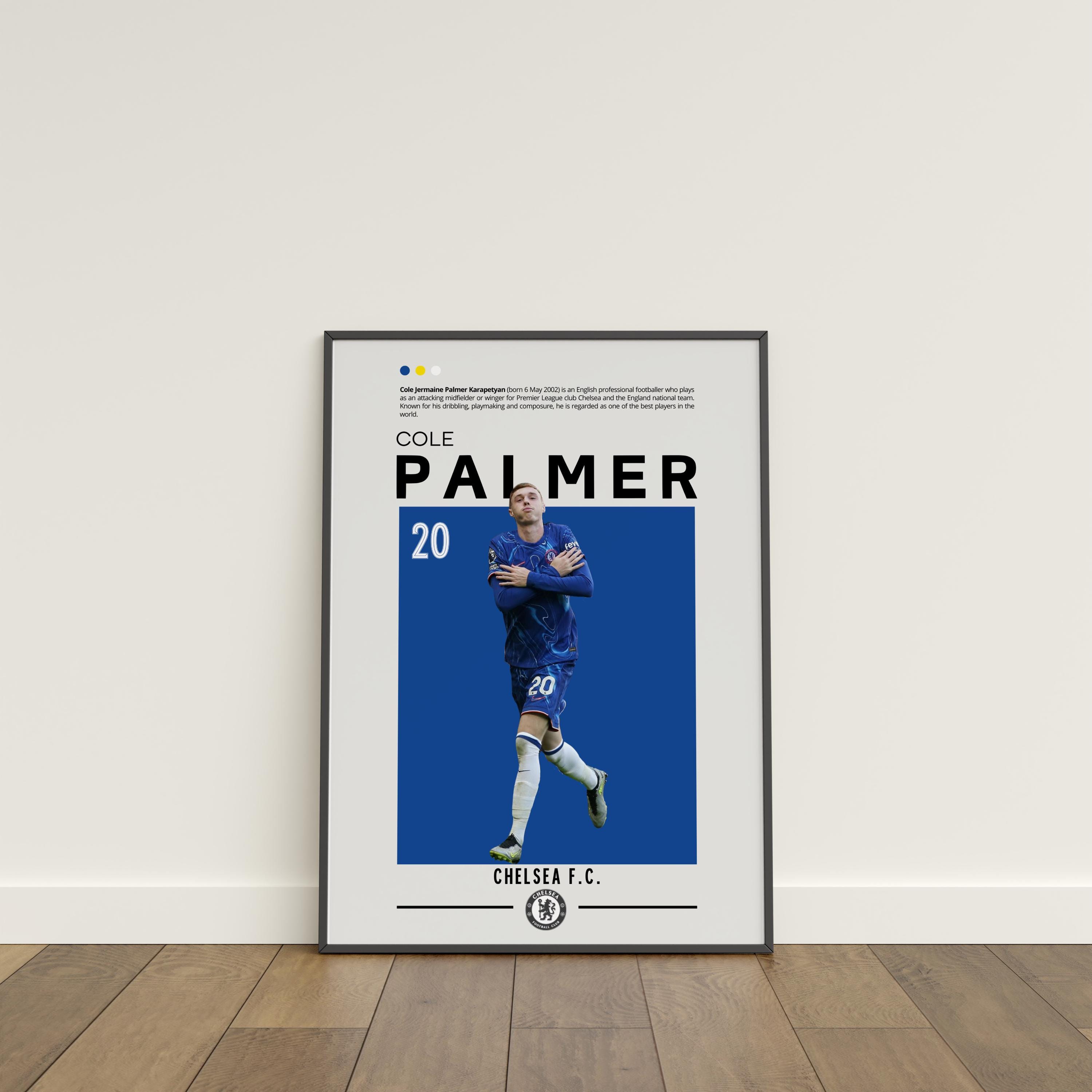 Cole Palmer Poster, Chelsea FC Poster, Cole Palmer Print, Sports Poster ...