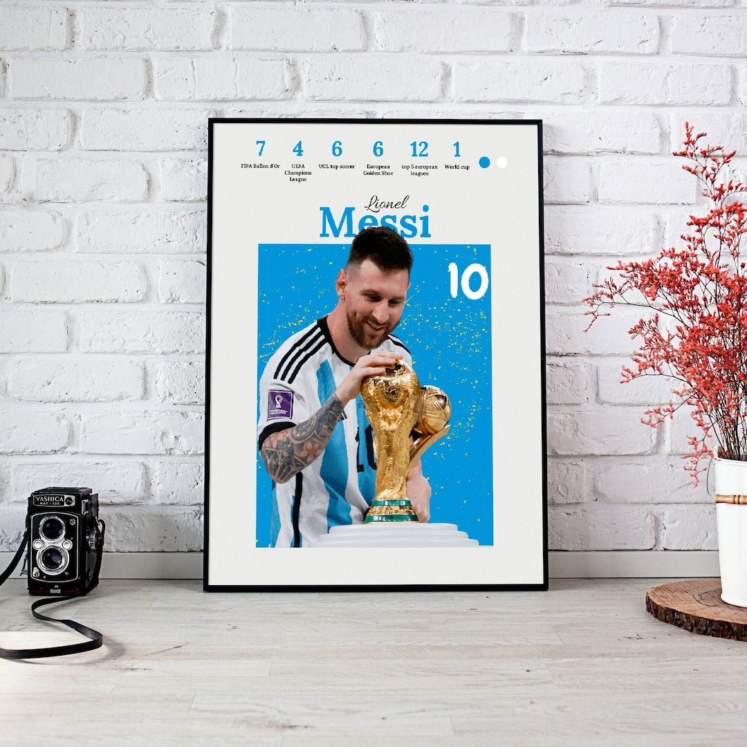 Lionel Messi Poster, Lionel Messi Print, Sports Poster, Football Player ...
