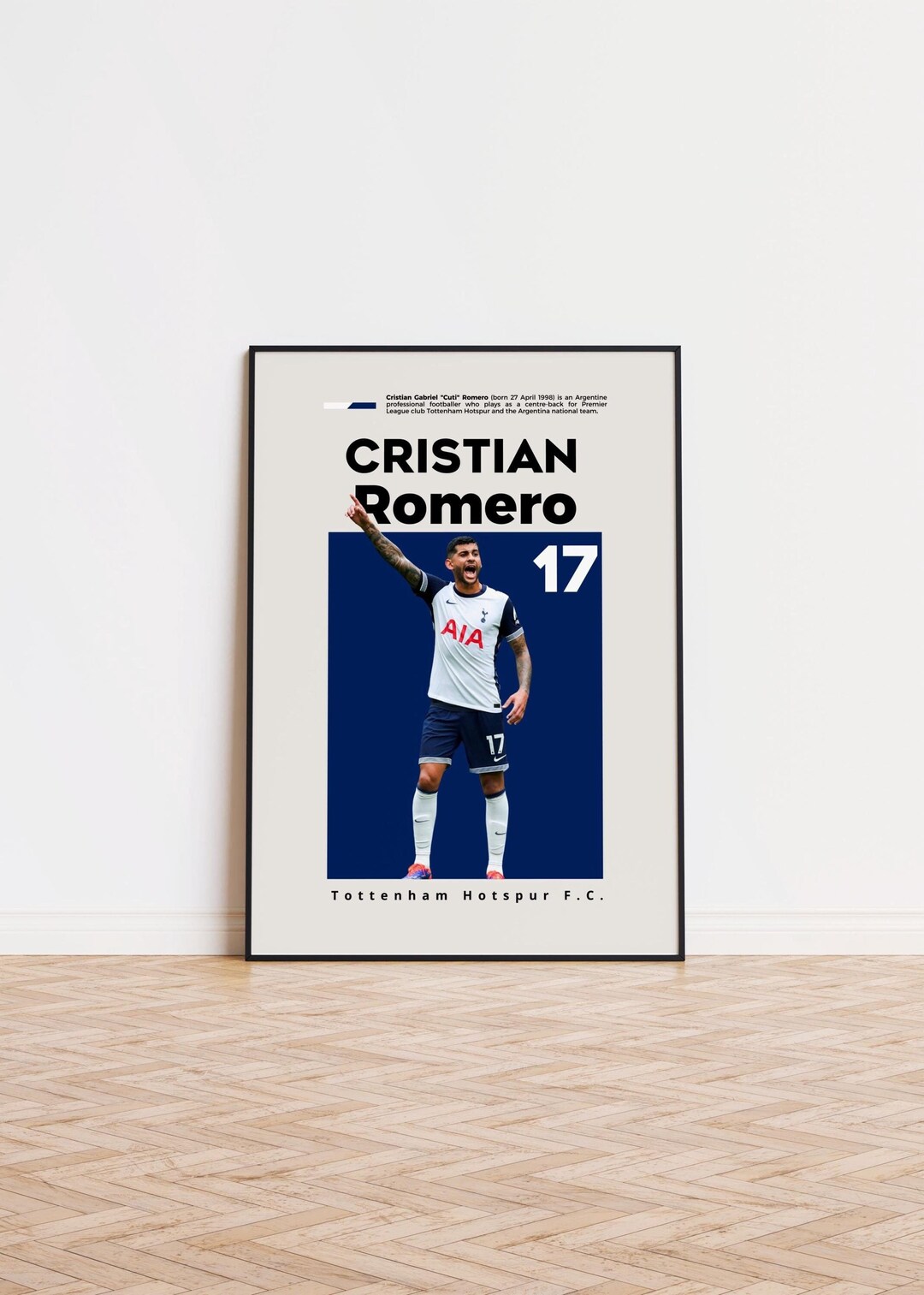 Cristian Romero Poster, Football Player Poster, Cristian Romero Print ...