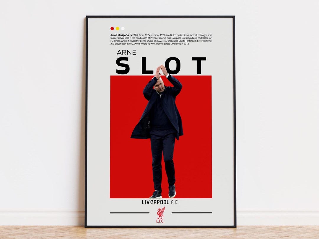 Arne Slot Poster, Football Player Poster, Arne Slot Print, Sports ...