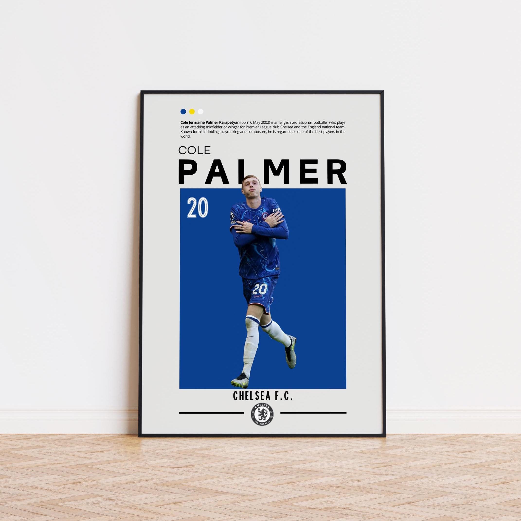 Cole Palmer Poster, Chelsea FC Poster, Cole Palmer Print, Sports Poster ...