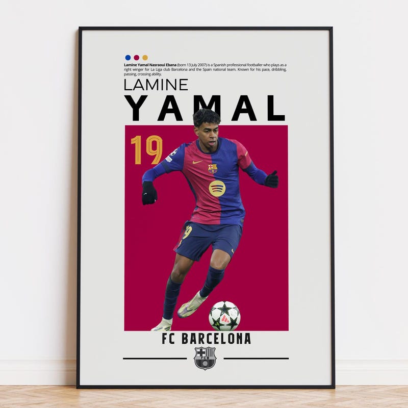 Lamine Yamal Poster - Etsy