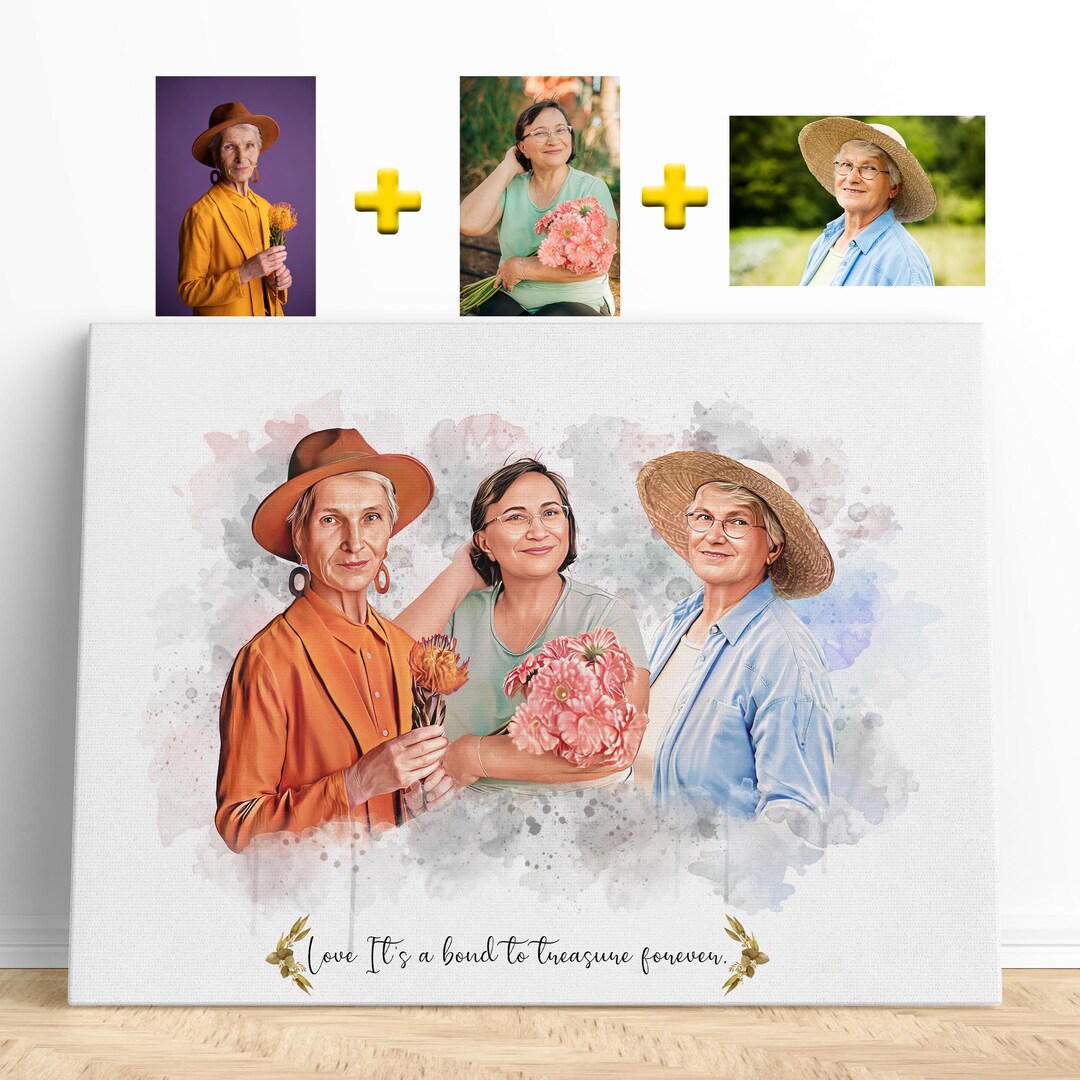 Merge Multiple Persons Into One Photo - Turn Photos Into Watercolor ...