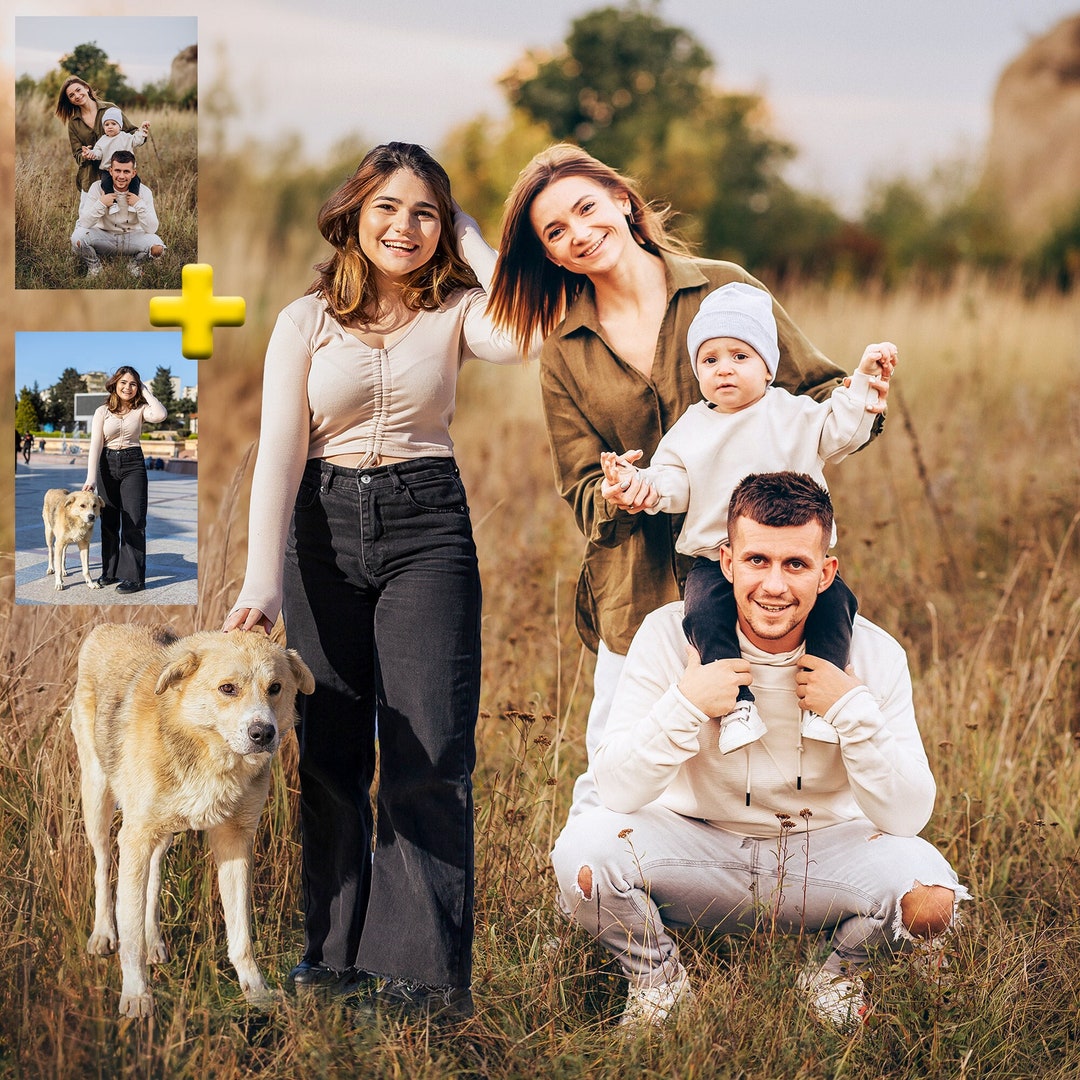 Custom Merged Persons Together Merge Multiple Photos Combine Persons ...