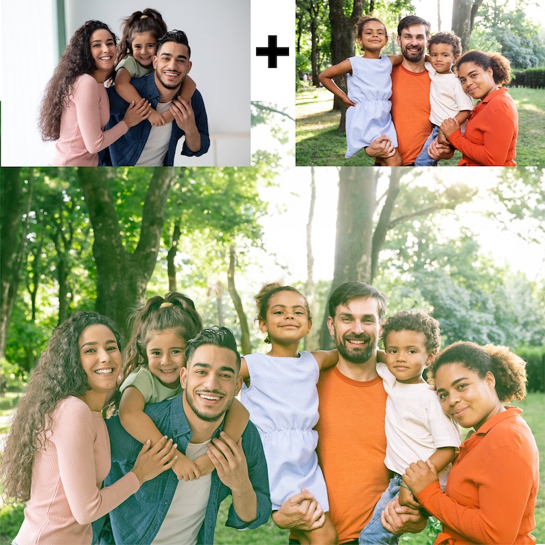 Custom Merge People Together Add Person Into Family Portrait merge ...