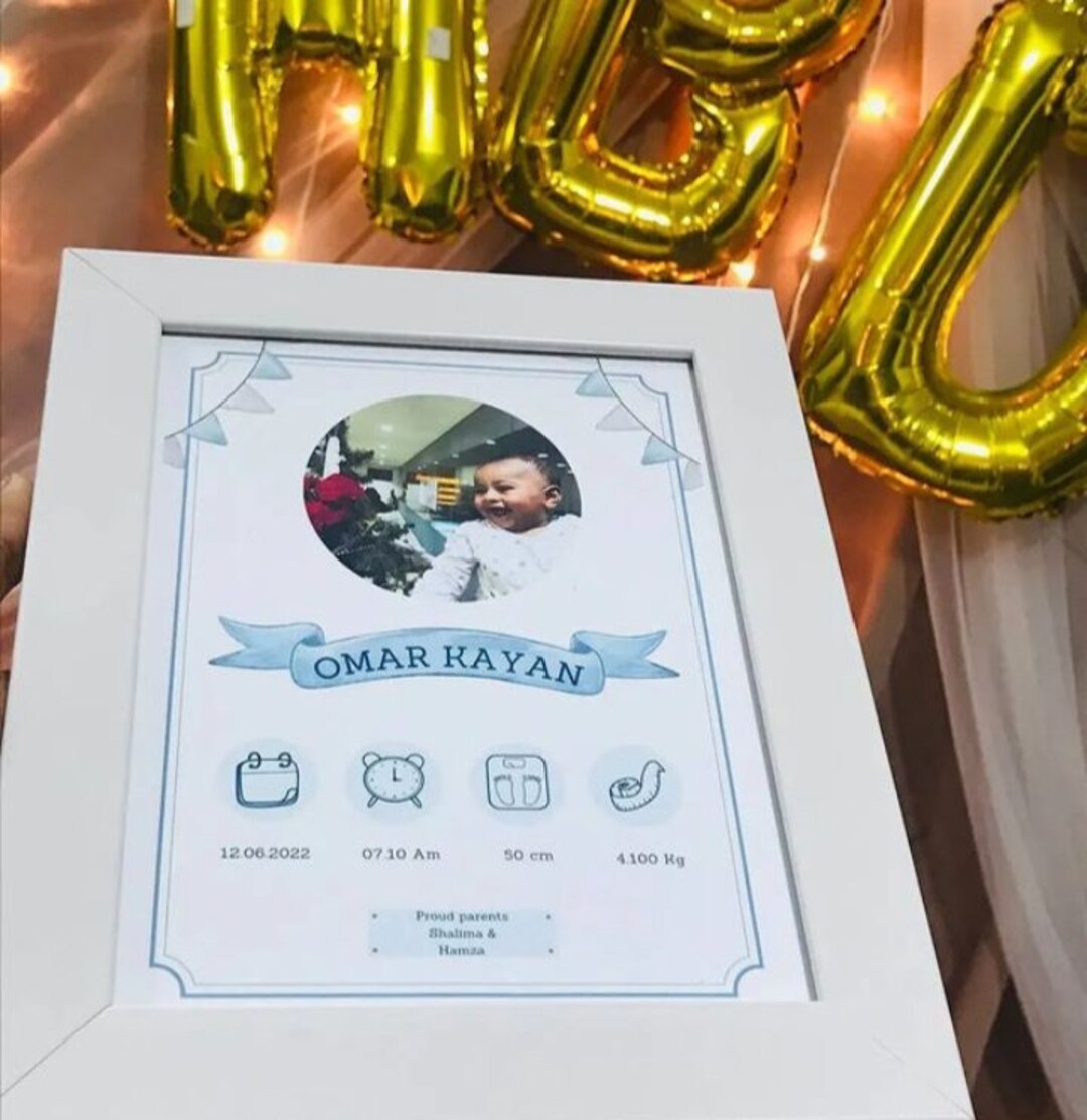 Baby Birth Frame Home Decor Baby Love Newborn Frames Birth - Etsy