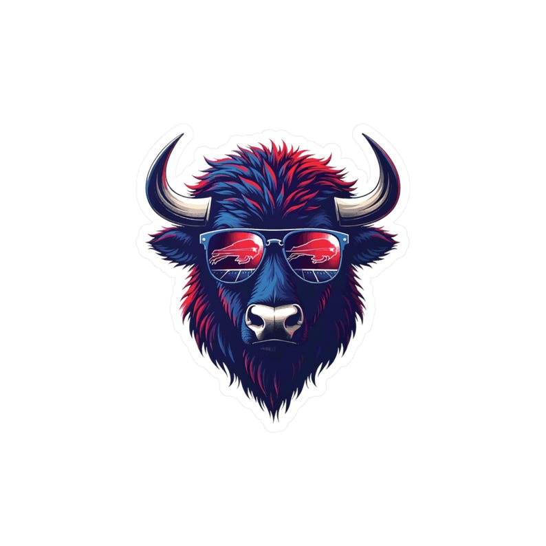 Fierce Buffalo Bills Head Decal - Etsy