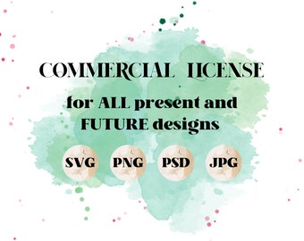 SVG Files Commercial License, Clipart Commercial Use, No Crediting ...