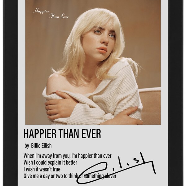 Billie Eilish Poster - Etsy