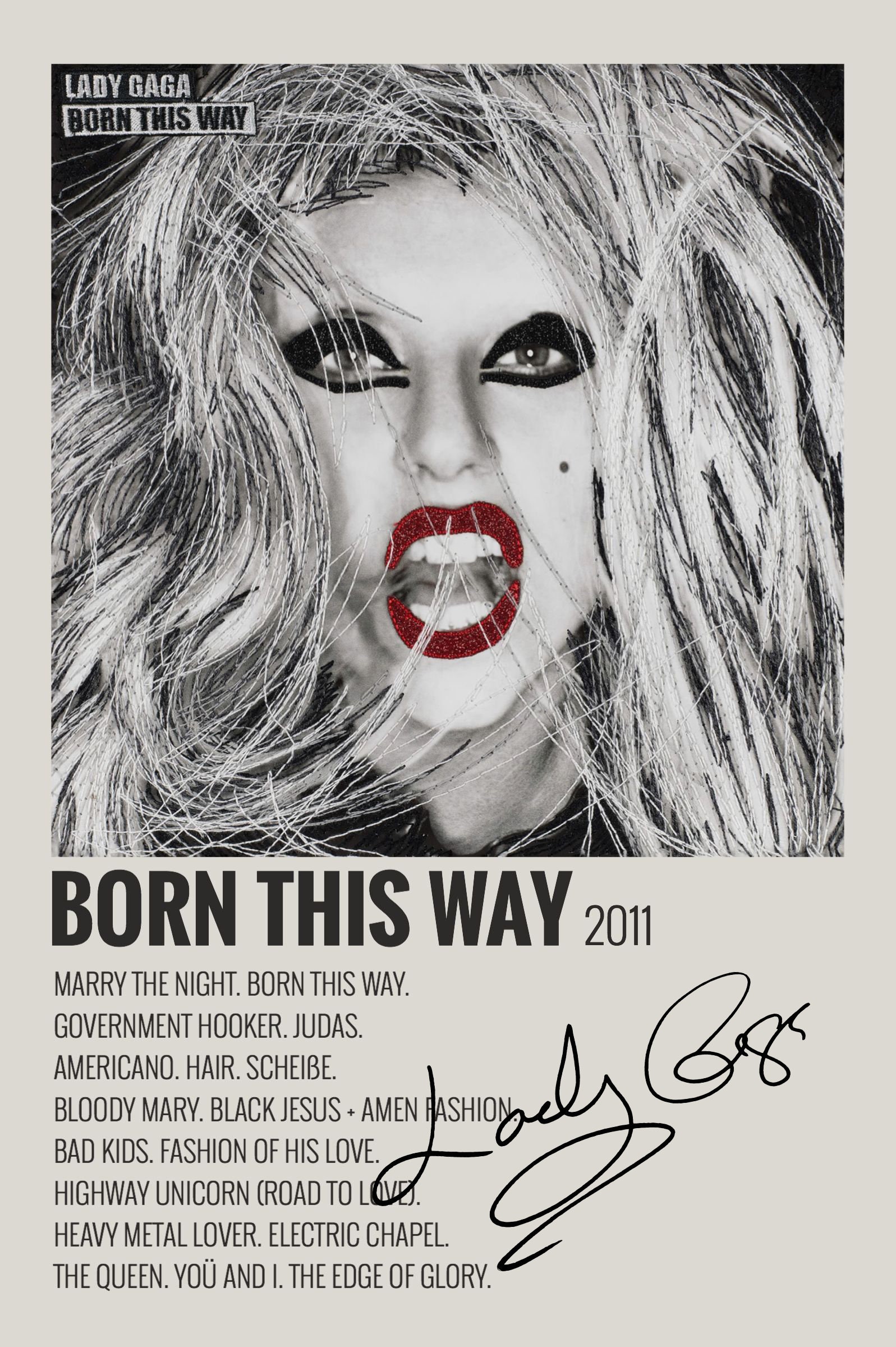 Lady Gaga Born This Way Album Covers