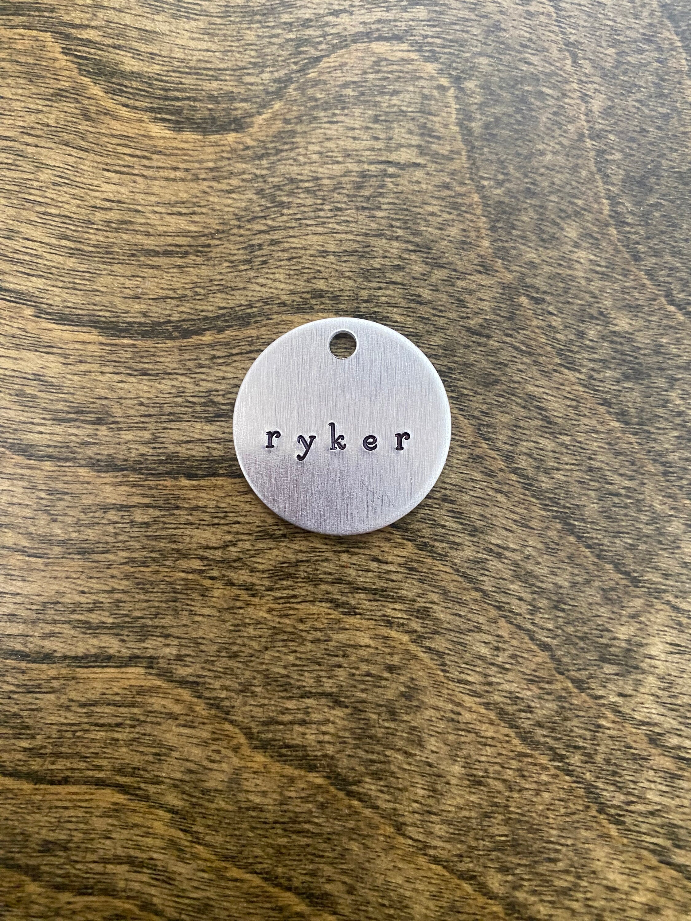 Name Tags | Hand Stamped | Individual Name Labes | Brass or Aluminum ...