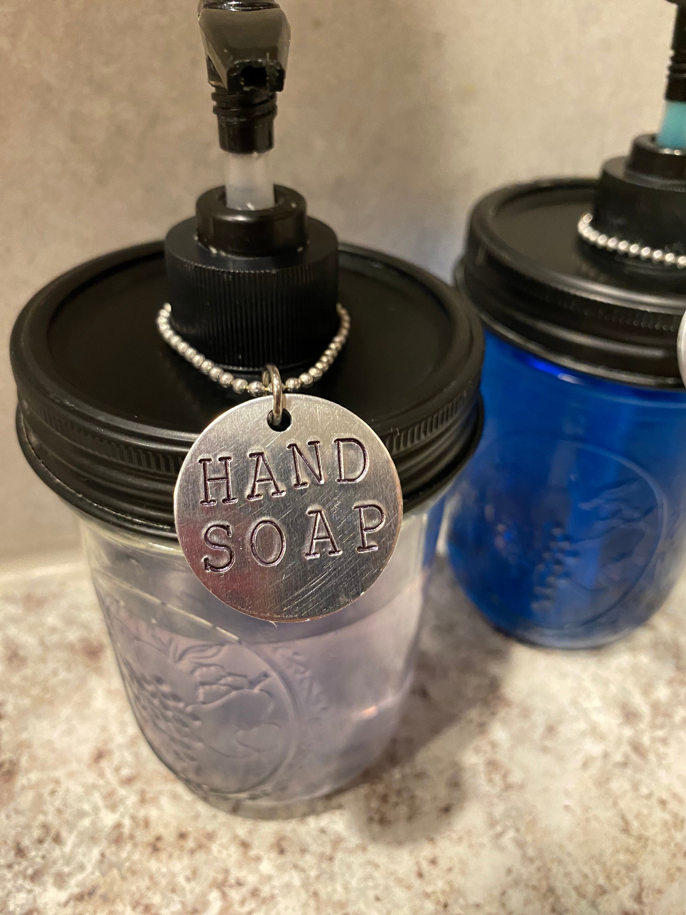 Hand & Dish Soap Dispenser Labels High Visibility Metal - Etsy