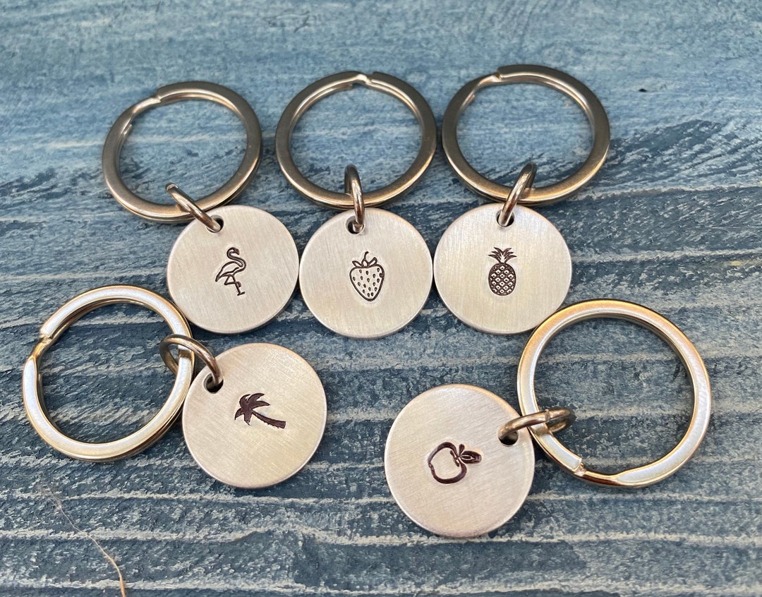 Hawaiian Luau Keychains | Tropical, Palm Tree, Pineapple, Ocean, Fruit ...