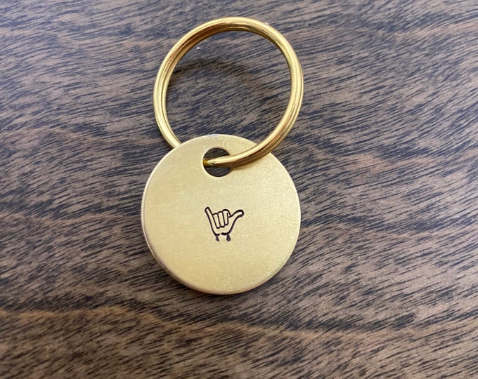 Koa Shaka 808 Hawaii Area Code Keychain Mango Made in Hawaii Hawaii ...